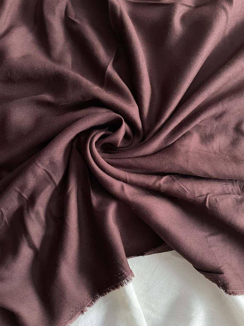 (CUT PIECE) Seal Brown Color Pure Rayon Fabric – Fabric Pandit