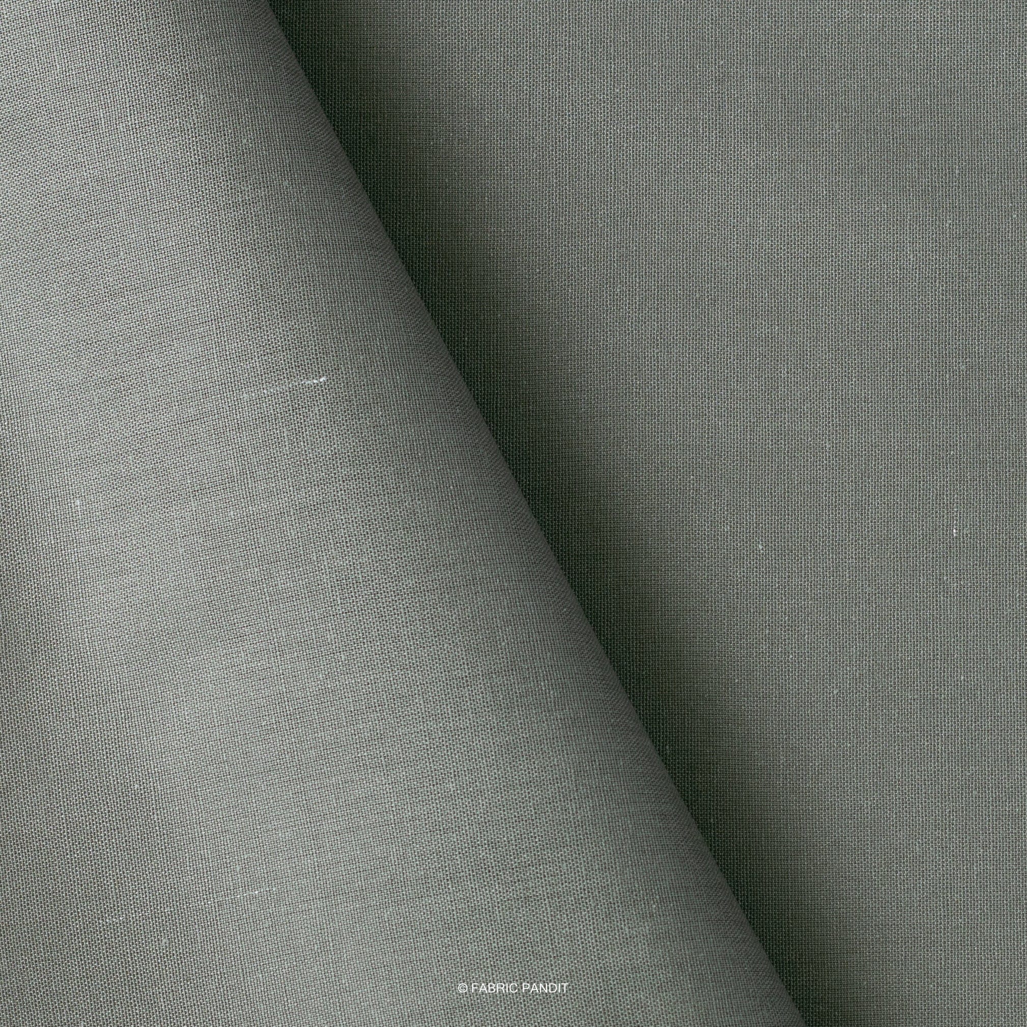 Dusty Grey Color Pure Cotton Linen Fabric (Width 42 Inches) – Fabric Pandit