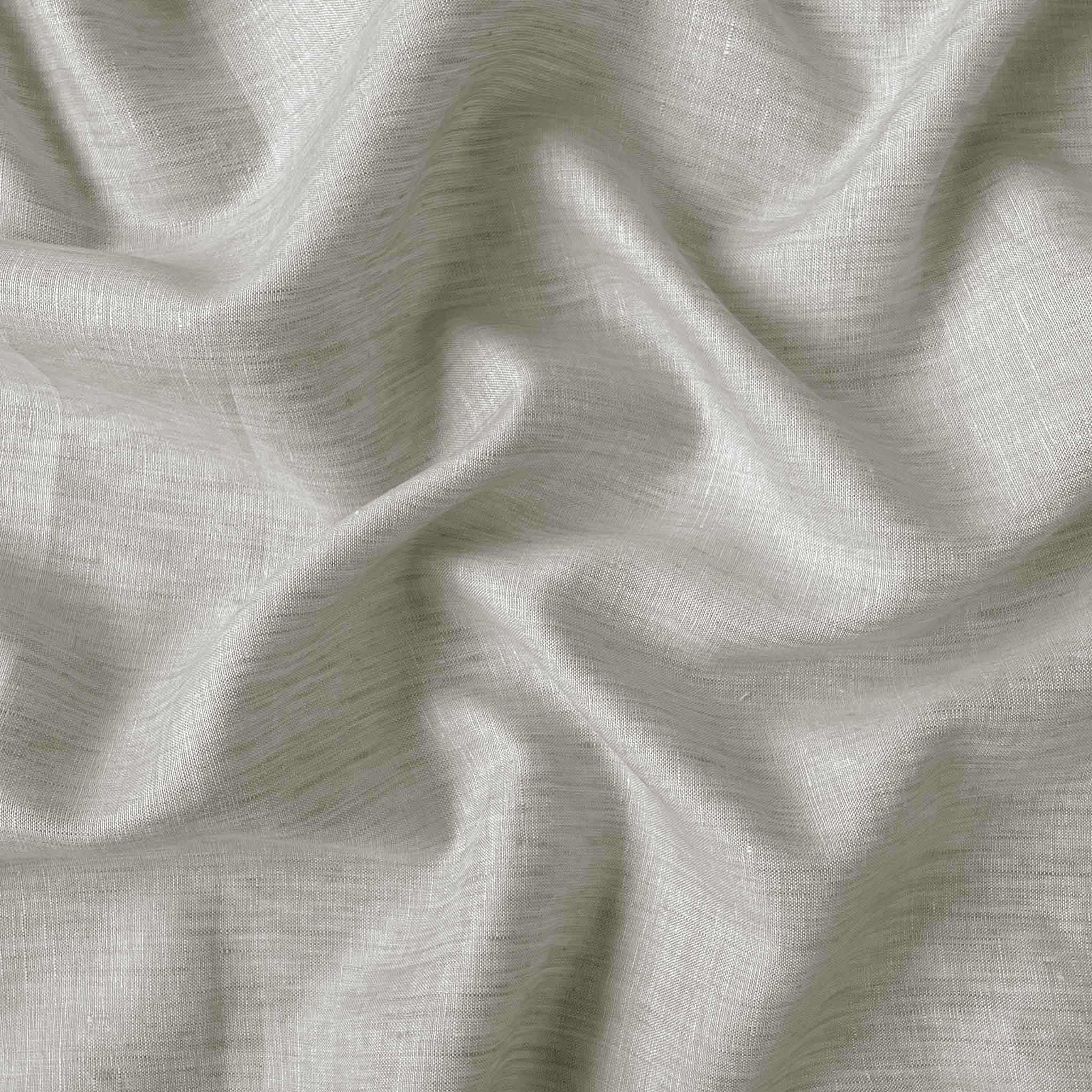 Smoke Grey Plain Premium 60 Lea Pure Linen Fabric (Width 58 Inches ...